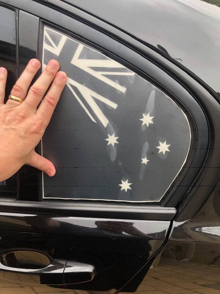 VF VE Commodore Sedan (Vinyl Stickers) Aussie flag Qtr window decals | eBay