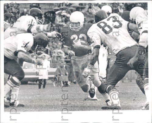 1969 All Star Back Hoyle Granger Hands to Hall of Fame Joe Namath Press ...