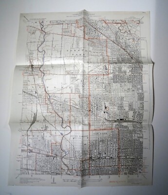 USGS 1928 River Forest Quadrangle Illinois Map Oak Park | eBay