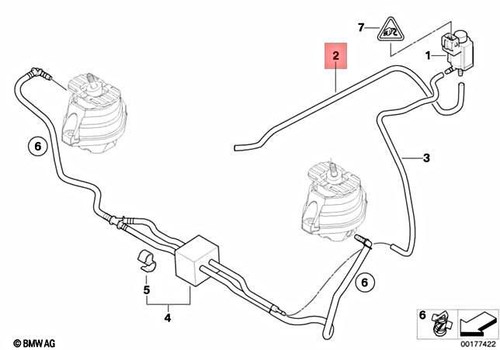 Genuine BMW E65 E66 E67 E89 Hot Film Air Mass Meter Hose OEM ...