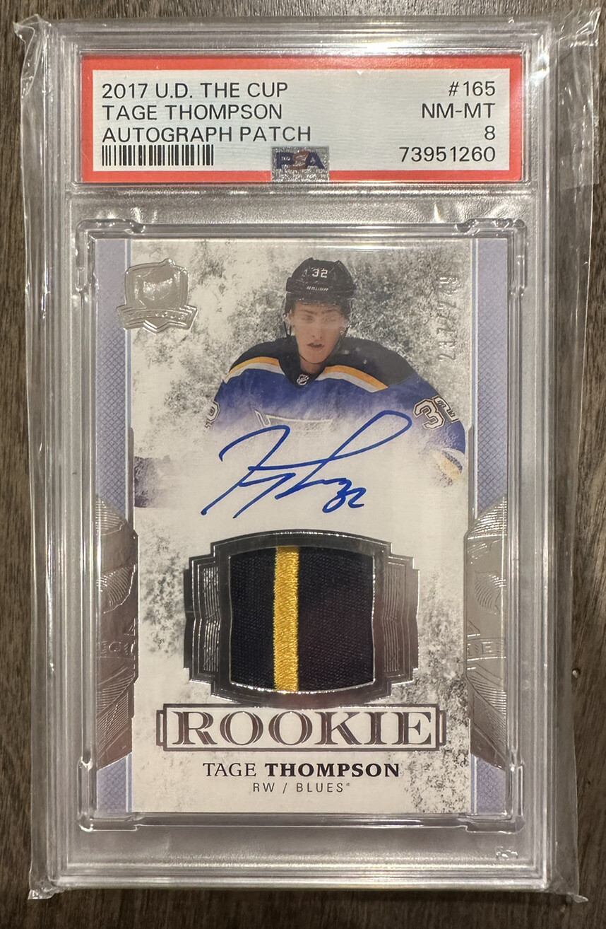 2017-18 Upper Deck The Cup Tage Thompson /249 Rookie Patch Auto RPA ...