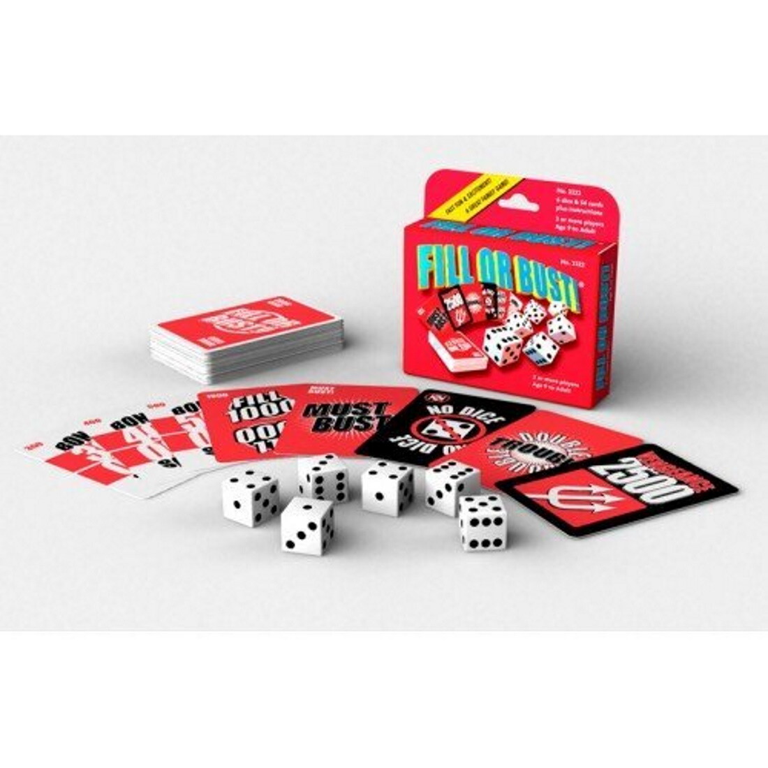 Players Favorite Fill Or Bust Card & Dice Game 3 Piece COMBO Play Set ...