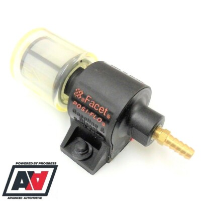 Facet Fuel Pump Kit Posi-Flow Low Pressure 8 To 6mm Hose 12v 1.5 To 4.0 ...