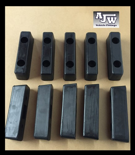 10 X Rubber Buffer 8" x 2" x 2" Truck Trailer Horsebox Tailboard HGV ...