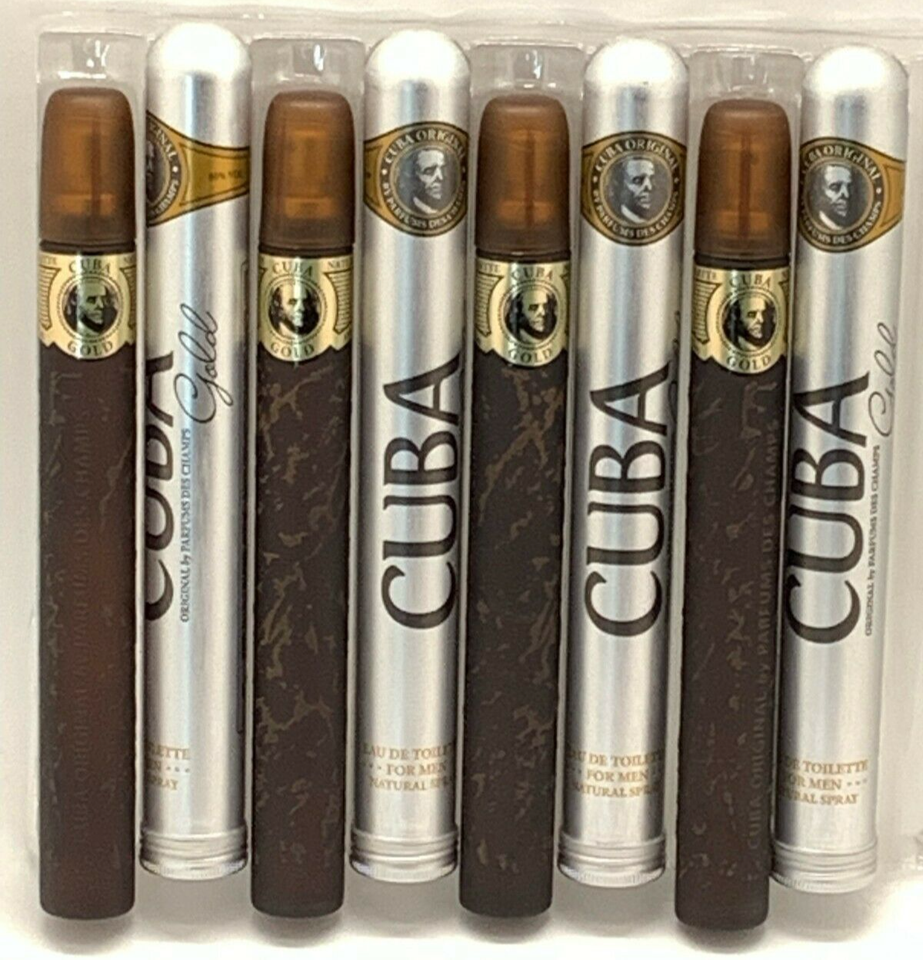 Lot of 4 Pc - CUBA GOLD Original Perfume 1.17 oz / 35ml Eau De Toilette ...