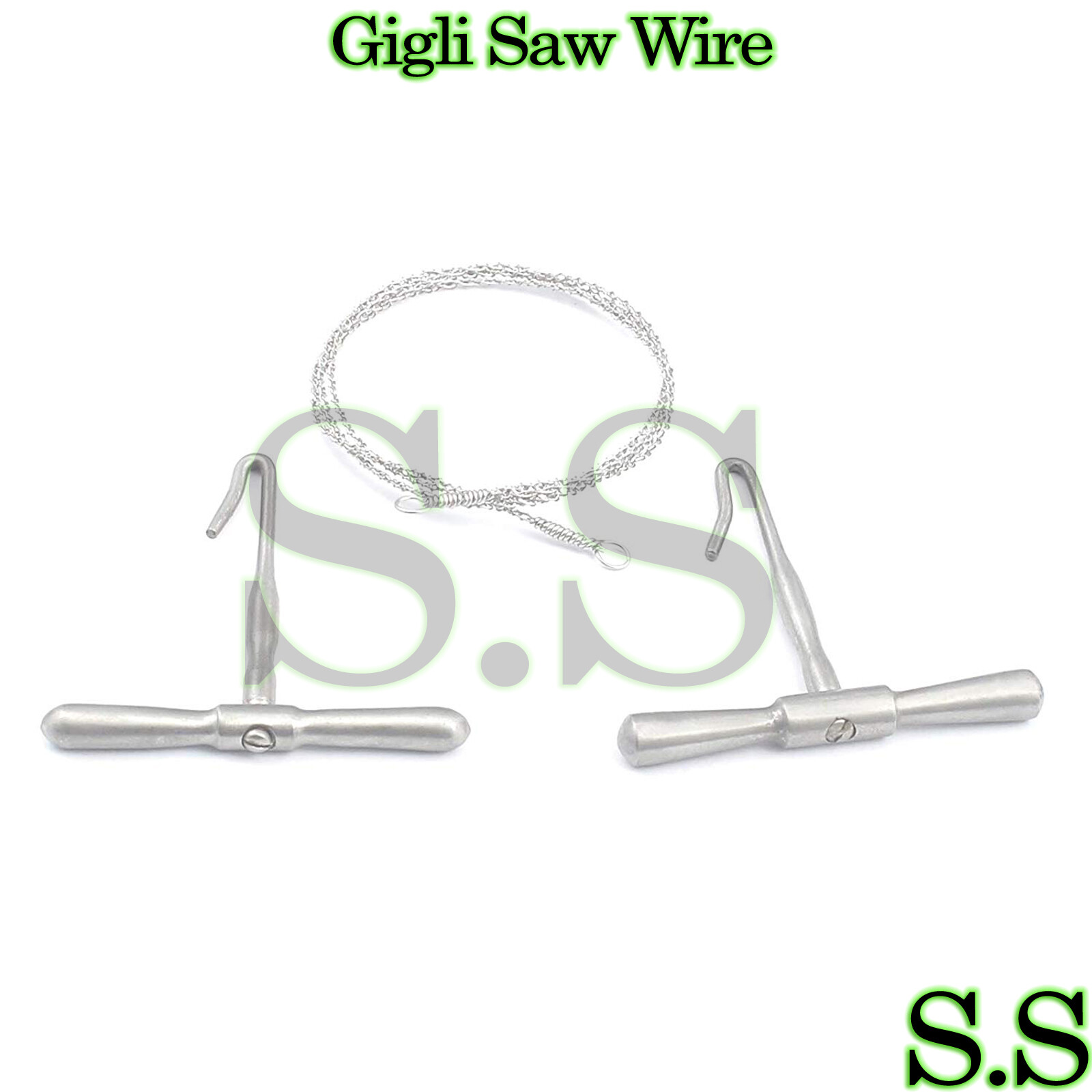 GIGLI Saw Set (2 Handles & 1 Wire) Surgical Neurology Orthopedic ...
