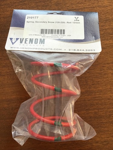 Venom Products - 210177 - Secondary Spring, Red/Green (120-220 Force ...