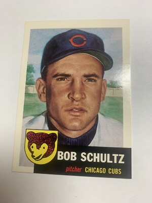 1991 Topps 1953 Archive Bob Schultz Chicago Cubs REPRINT | eBay