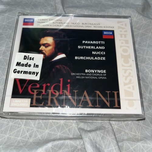 PAVAROTTI SUTHERLAND NUCCI BURCHULADZE BONYNGE - ERNANI (GA) 2 CD NEW ...