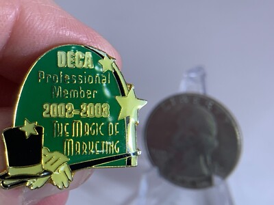 DECA Professional Member Magic Of Marketing 02-03 Vintage Tack Pin T ...