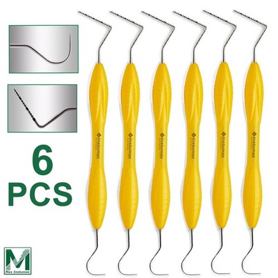 X6 Dental Perio Probe UNC 23/15 Explorer Silicone Handle Double Ended ...