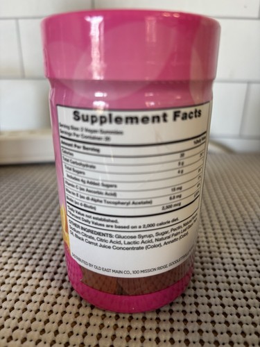 Oh Good! 40 Count Vegan Gummy Vitamins for Hair, Skin, and Nails Exp 09 ...