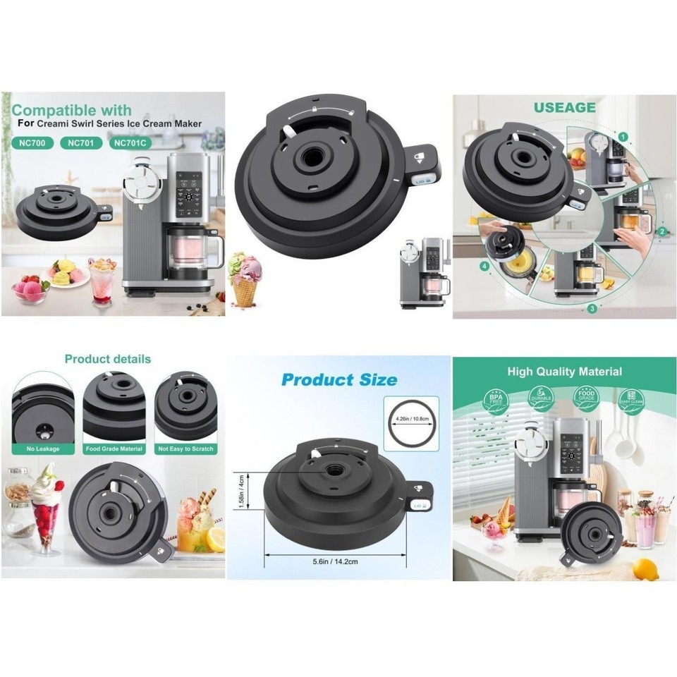 Polycarbonate Ice Cream Machine Outer Bowl Cover for NC700 NC701 NC701C ...