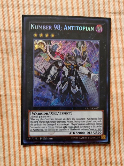 Yu-Gi-Oh! TCG Number 98: Antitopian Dragons of Legend: Unleashed DRL3 ...