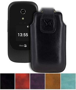 Doro 7060 Case Genuine Leather Case Protective Cover Cell Phone Case ...