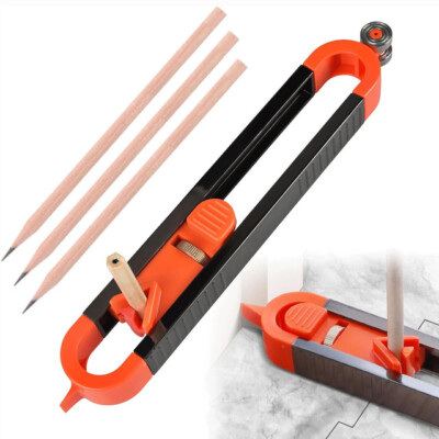 Profile Scribing Ruler Contour Gauge with Lock Precise Copy Irregular ...