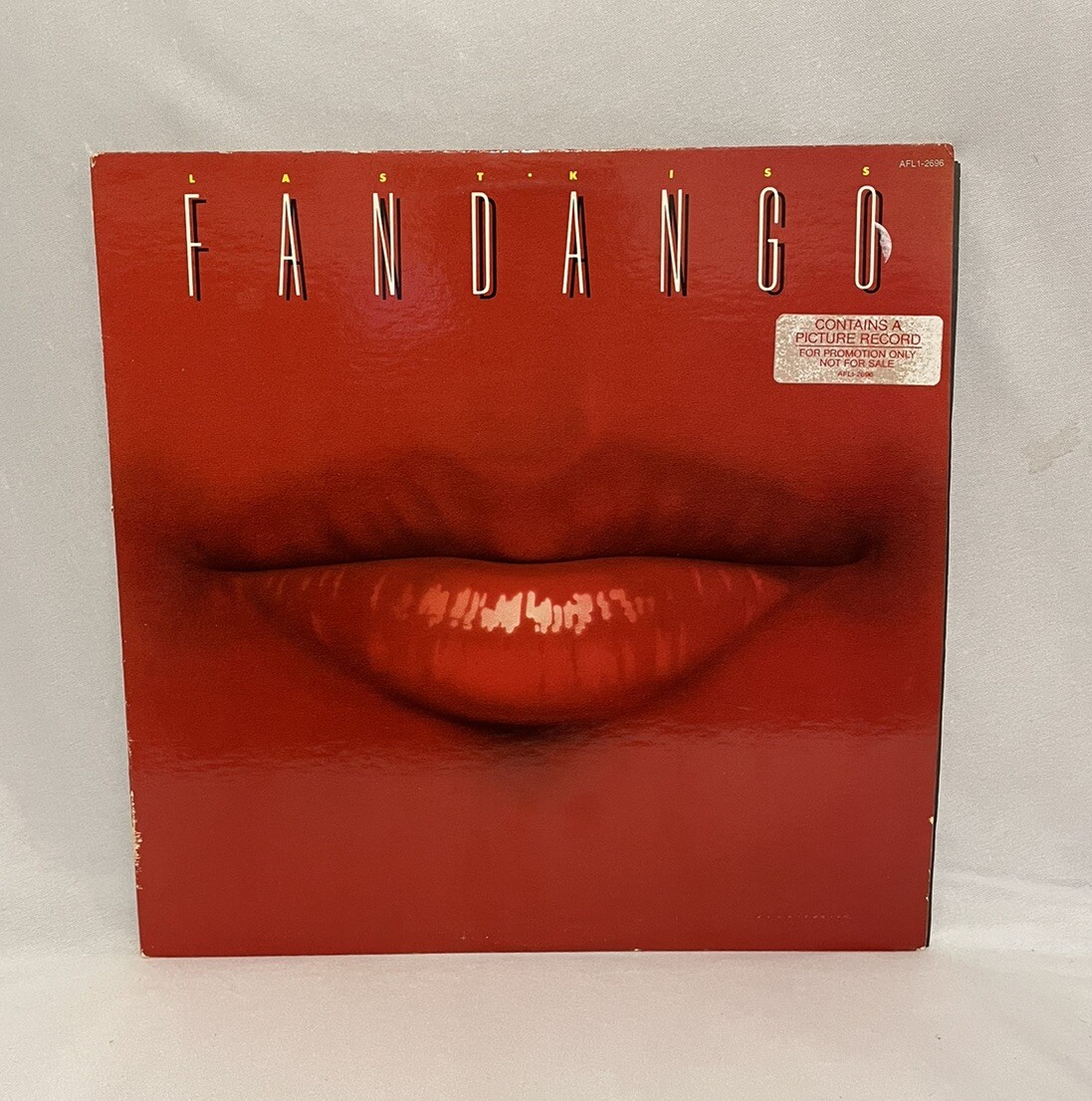 Fandango - Last Kiss 1978 promotional PICTURE DISC Rare Red Lips Promo ...