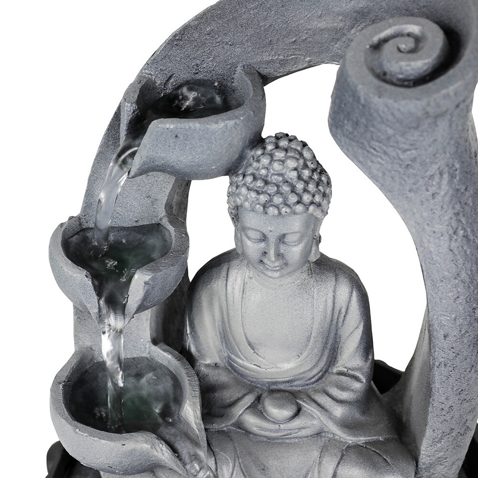 Fengshui Buddha Indoor Water Fountain for Zen Living Room Decoration ...