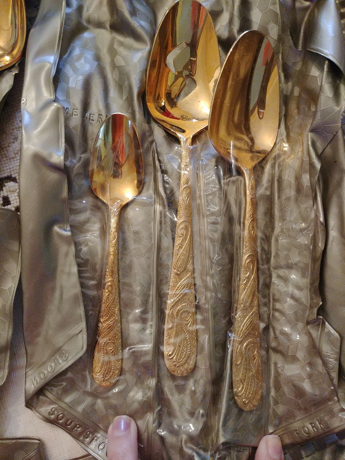 Gold Electroplated Flatware, Supreme Vermai, 45 Pcs | eBay