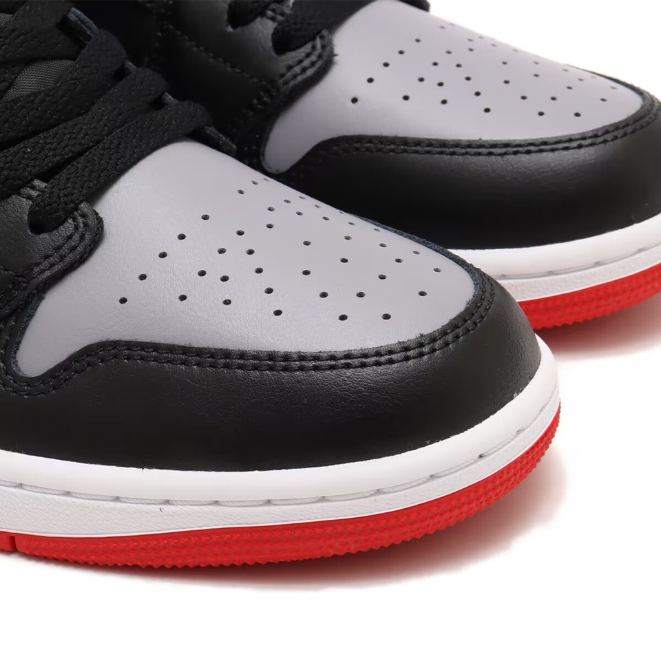 Nike Air Jordan 1 Mid Bred Shadow Black Red DQ8426-006 Men's Sneaker ...