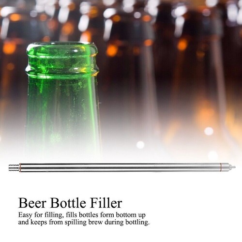 13.7in Stainless Steel Beer Bottling Spring Loaded Beer Bottle Filler ...