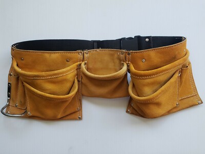 CLC Multi Pocket Suede Leather Construction Work Tool Belt Carpentry | eBay