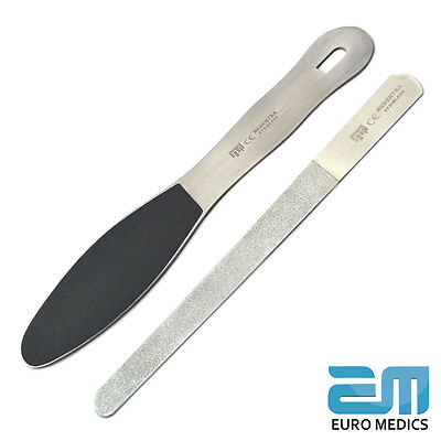 Set Of 2 Foot Care Filer Callus Chiropody Diamond Deb Foot File Hard ...