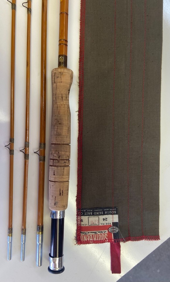 Vintage South Bend 24 9’ HCH or C Bamboo Fly Rod Xlnt. Condition. | eBay