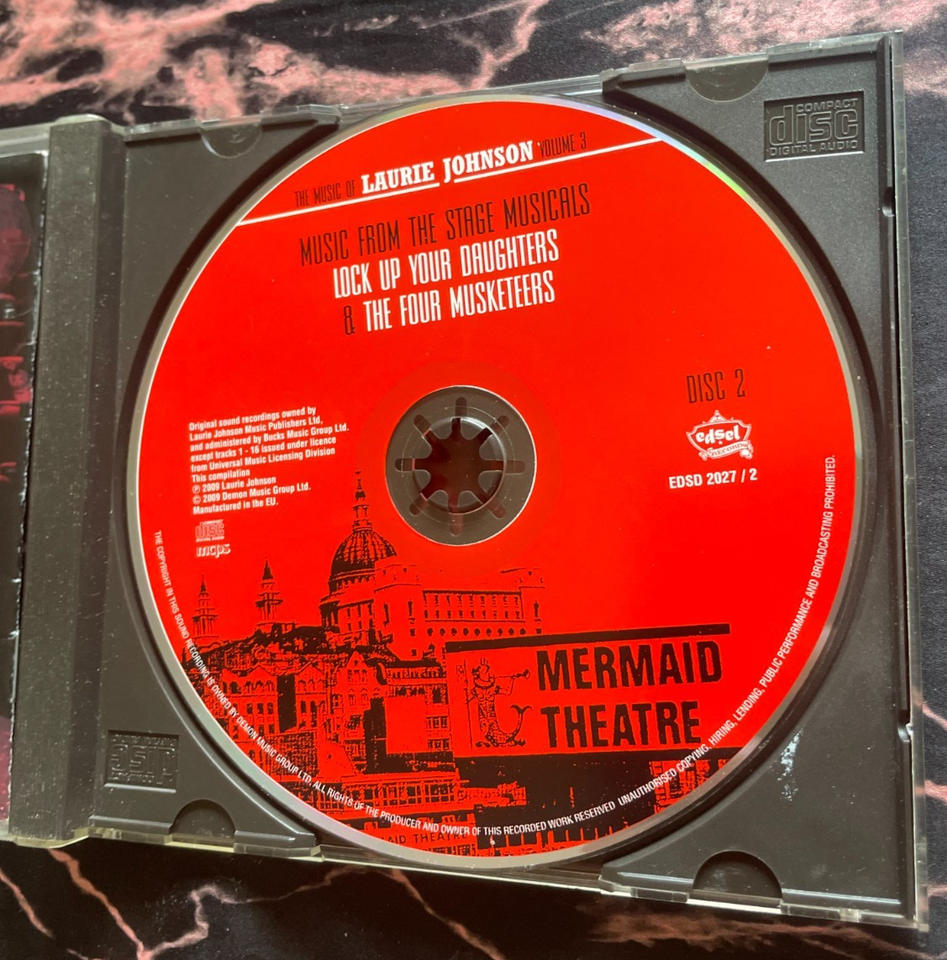 THE MUSIC OF LAURIE JOHNSON CD - VOLUME 3. LOCK UP YOUR DAUGHTER DISC 2 ...