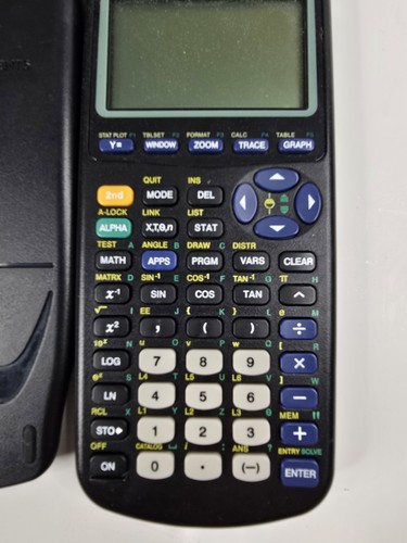 Texas Instrument TI 83 Graphing Calculator W Cover Tested Calculus | eBay