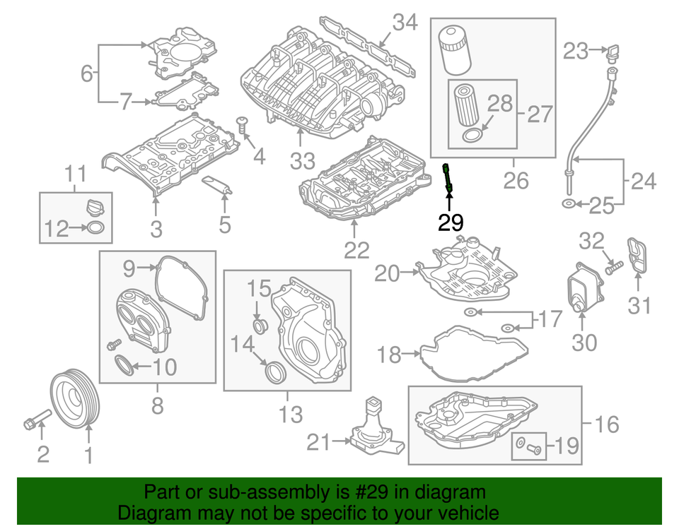 Genuine Volkswagen Engine Oil Filter Adapter 06L-115-678-Q | eBay