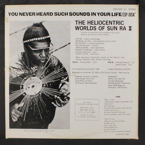 sun ra: the heliocentric worlds of sun ra, vol. 2 ESP Disk 12" LP 33 ...