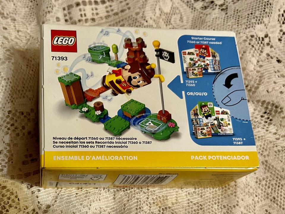 NIB SUPER MARIO BEE MARIO LEGO #71393 13 PC MAKE MARIO FLY & BUZZ | eBay