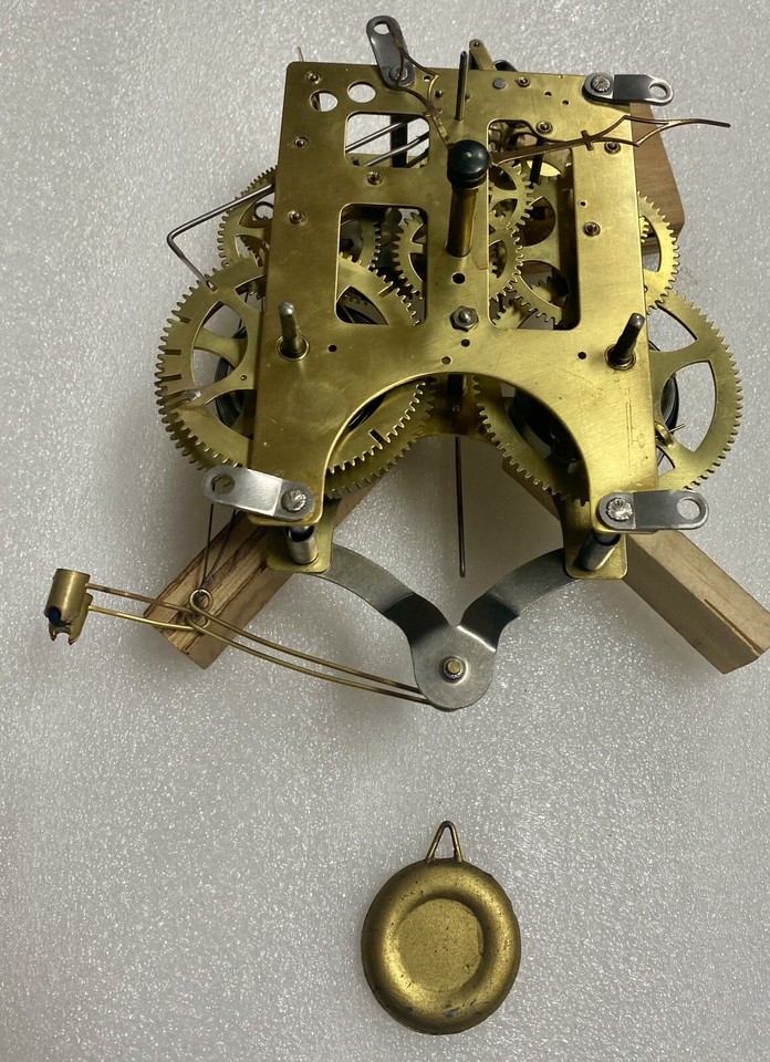 Gilbert American Clock Movement With Hands And Pendulum WORKING ...