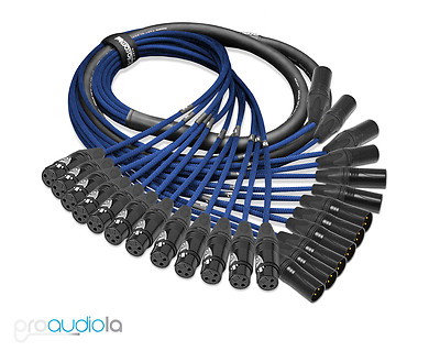 Premium Mogami 2933 12 Channel Snake | Neutrik Gold XLR-F XLR-M | Blue ...
