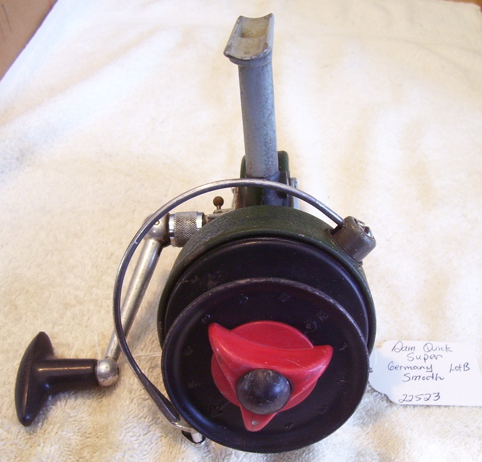 22523 VINTAGE DAM QUICK SUPER REEL SEE TAG WORKING GERMANY LOT B SMOOTH ...
