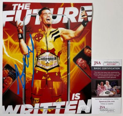 WWE NXT Austin Theory Signed 8x10 Photo C Autograph WrestleMania JSA ...