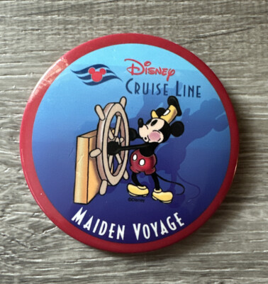 Disney Button Disney Cruise Line Maiden Voyage | eBay UK