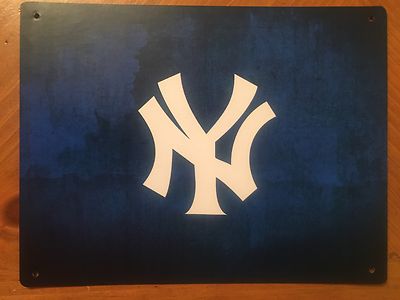Tin Sign Vintage NY New York Yankees MLB | eBay