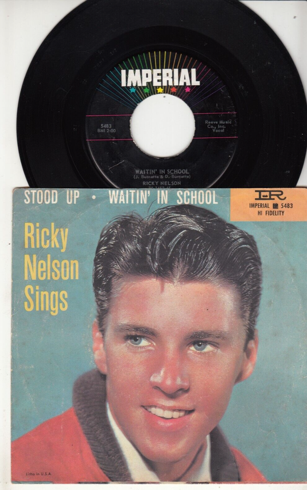 RICK NELSON - STOOD UP - ORIGINAL IMPERIAL RECORDS 45 WPS - 1957 | eBay