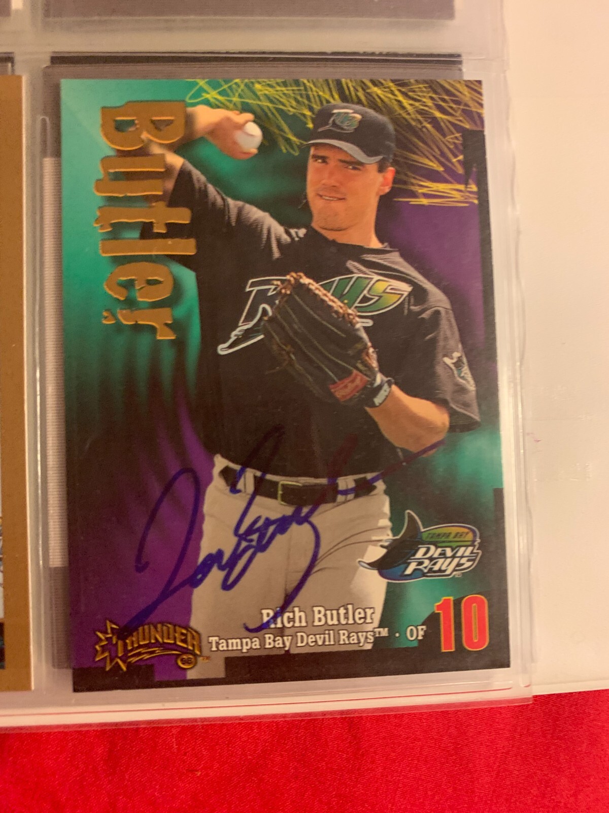 RICH BUTLER AUTOGRAPHED SIGNED 1998 SKYBOX CIRCA CARD DEVIL RAYS COA | eBay