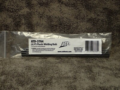 (6-Pk) ATD-3764 PS Plastic Welding Rods for w/ ATD-3760 Plastic Welder ...