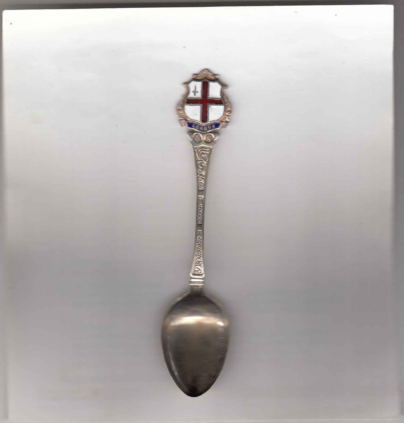 London-England-UK-Emblem-[Silverplated 1930s Spoon]-UK-Souvenir Spoon ...