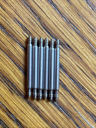6 20mm x 2.0mm Stainless Spring Bars w/1.2mm Tip, Fit Citizen Dive ...
