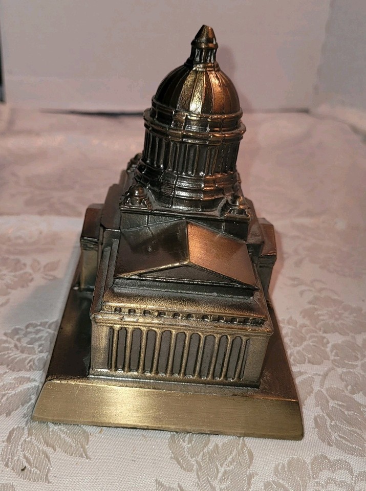 US Capitol Banthrico Piggy Bank Vintage Paperweight Patina DC Collector ...