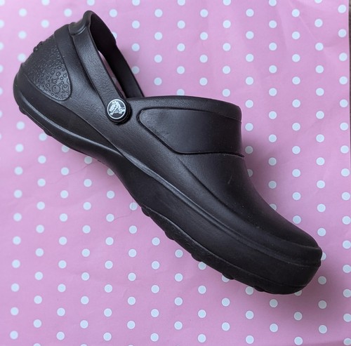 Crocs Mercy Work Clog Black Size 9 Womens Slip Resistant Work Comfort ...