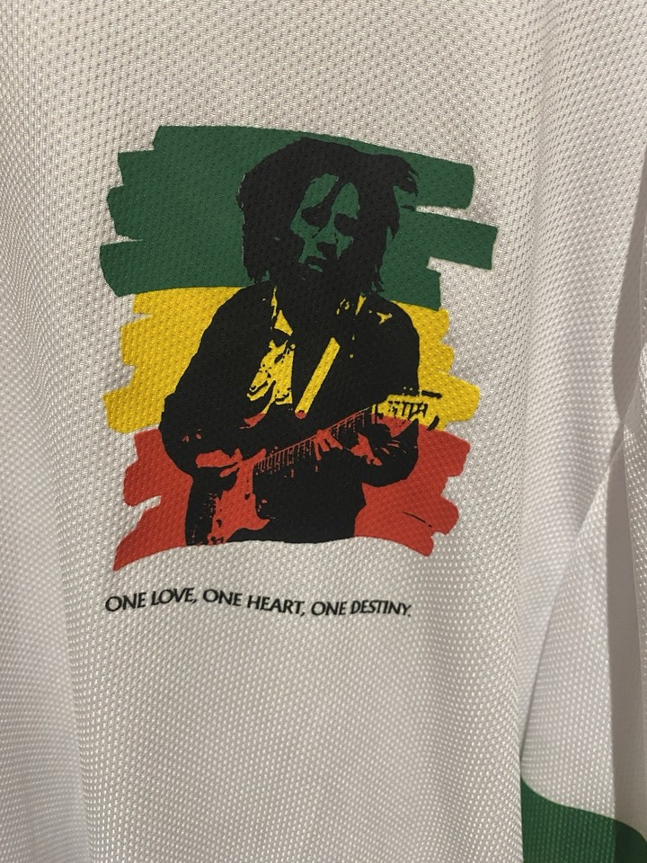 Zion Rootswear Men's L White Crew Neck Long Sleeve Logo Bob Marley 45 ...