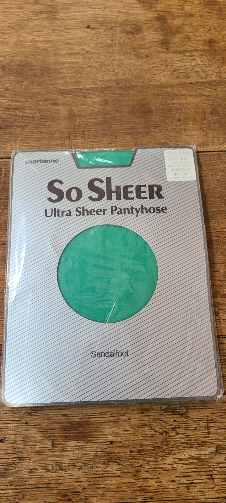 Vintage MARIANNE So Sheer Ultra Sheer PANTYHOSE Size D Emerald Green 1980s NOS | eBay
