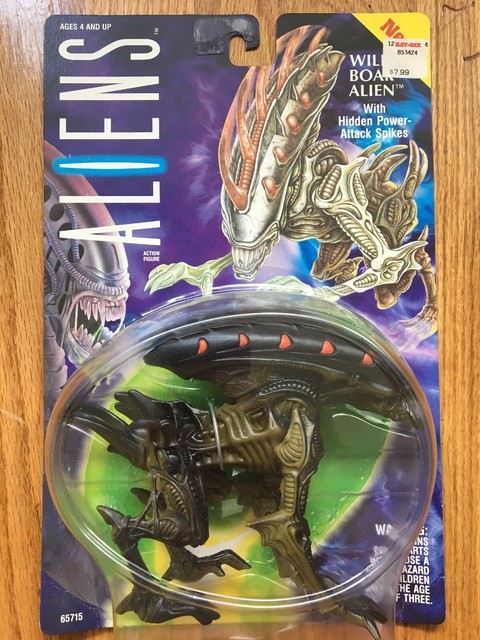 Wild Boar Alien 5" Action Figure Hidden Power Spikes Kenner Aliens 1996 ...