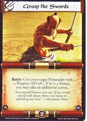 3 x Grasp the Swords L5R CCG TF Twenty Festivals | eBay